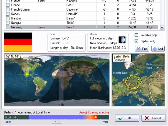 Sharp World Clock - הצגת זמן בכל העולם - להורדה בחינם – וינס